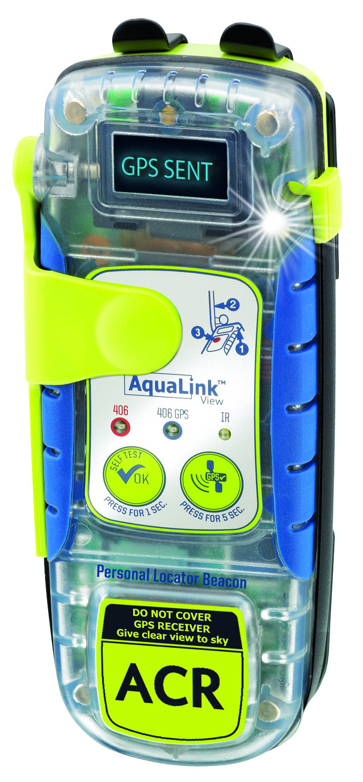 AquaLink View 406 MHZ Personal Locator Beacon (PLB) with GPS - Electronav